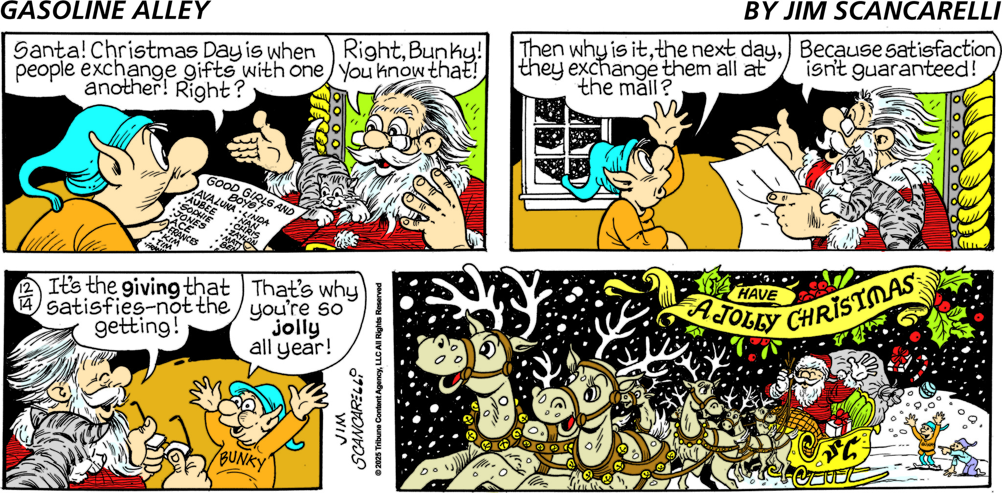 Gasoline Alley Comic Strip 2025-12-14 | Comics Kingdom