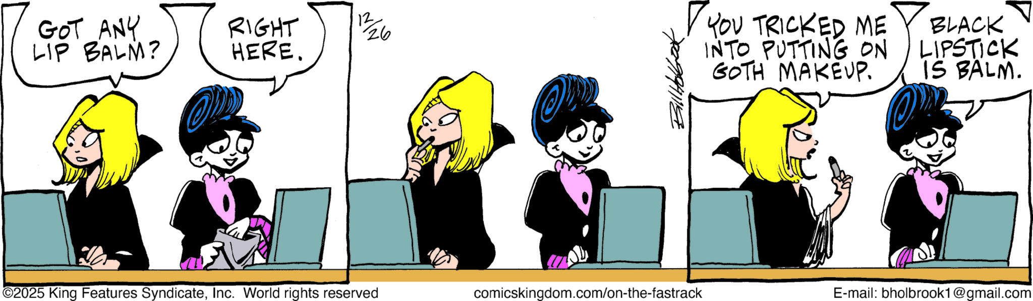 On The Fastrack Comic Strip 2025-12-26 | Comics Kingdom