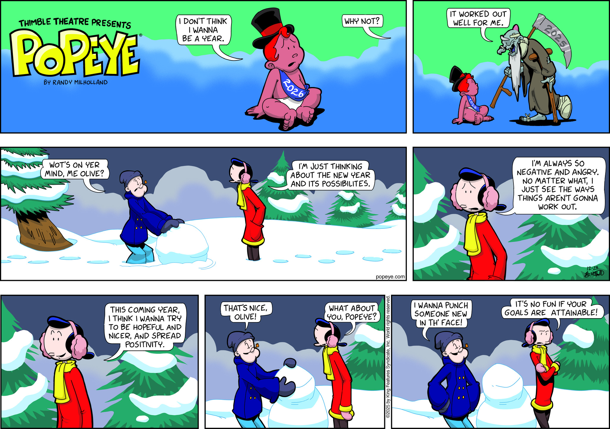 Popeye Comic Strip 2025-12-28 | Comics Kingdom