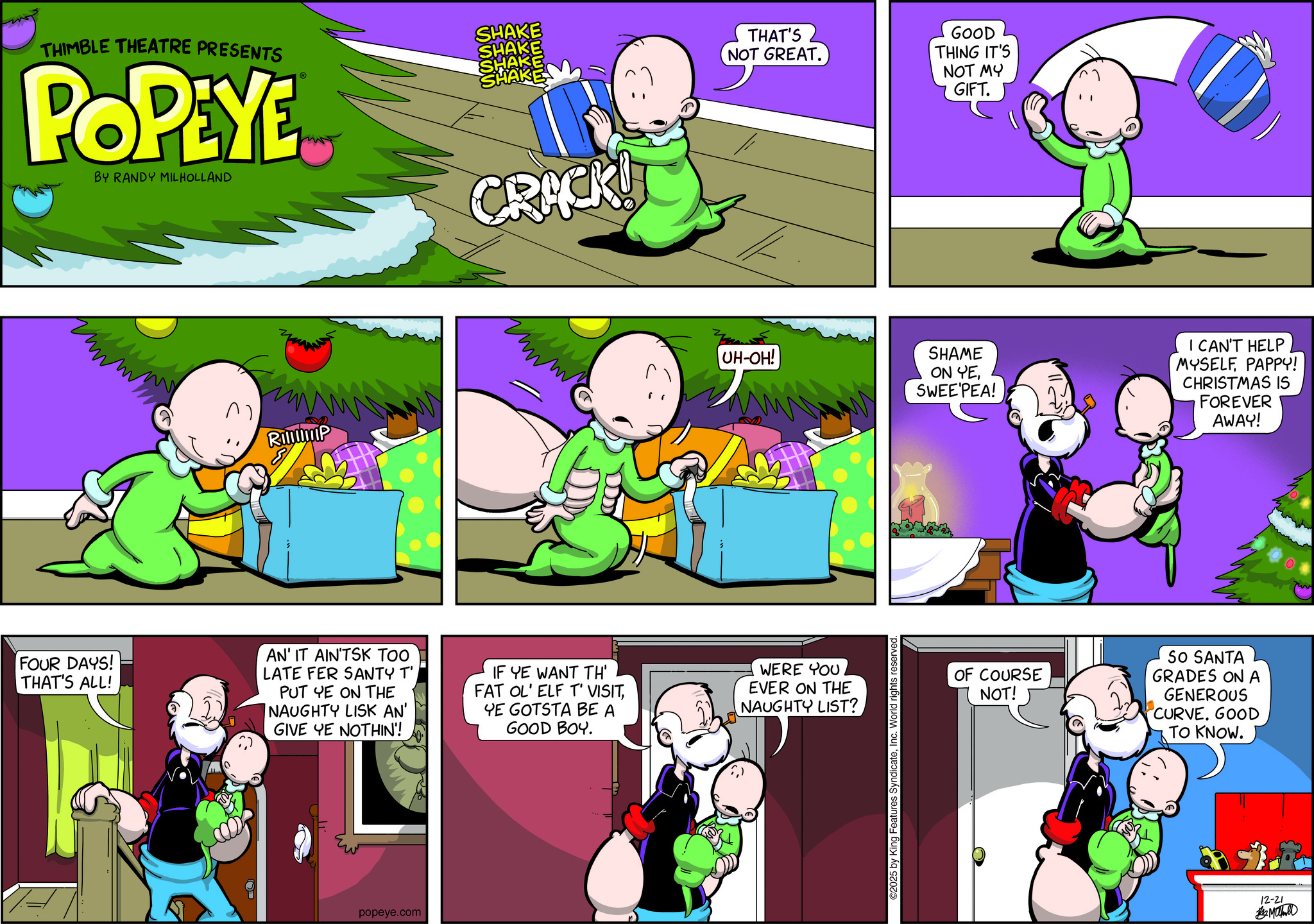 Popeye Comic Strip 2025-12-21 | Comics Kingdom