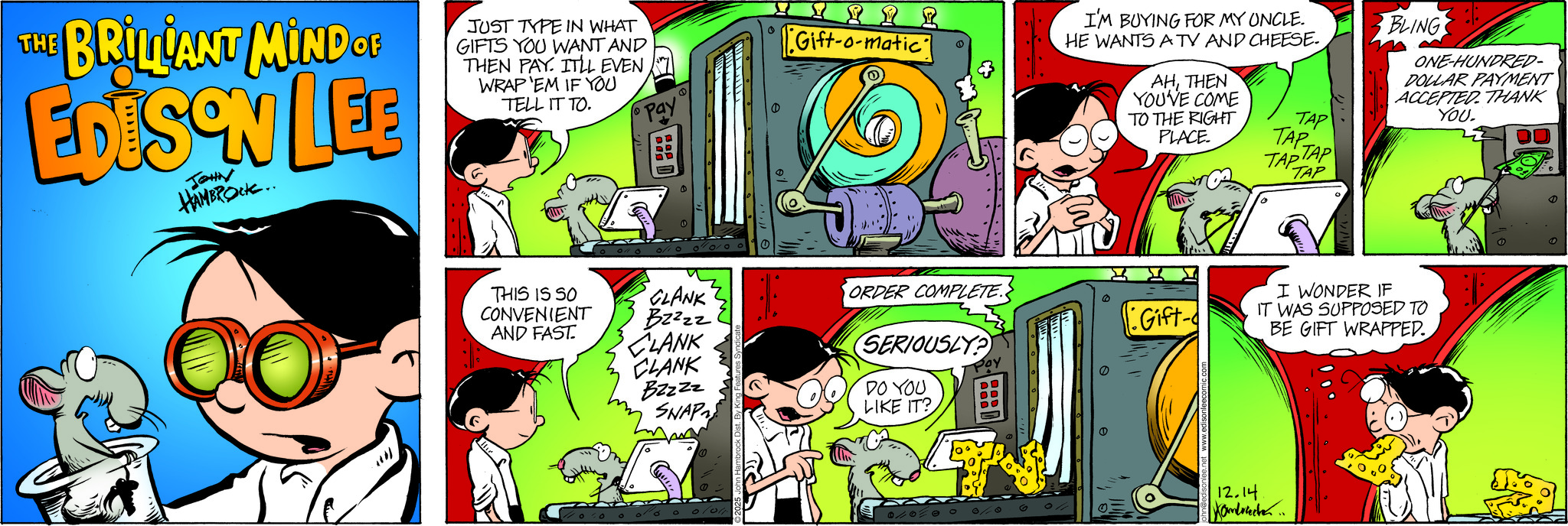 The Brilliant Mind Of Edison Lee Comic Strip 2025-12-14 | Comics Kingdom