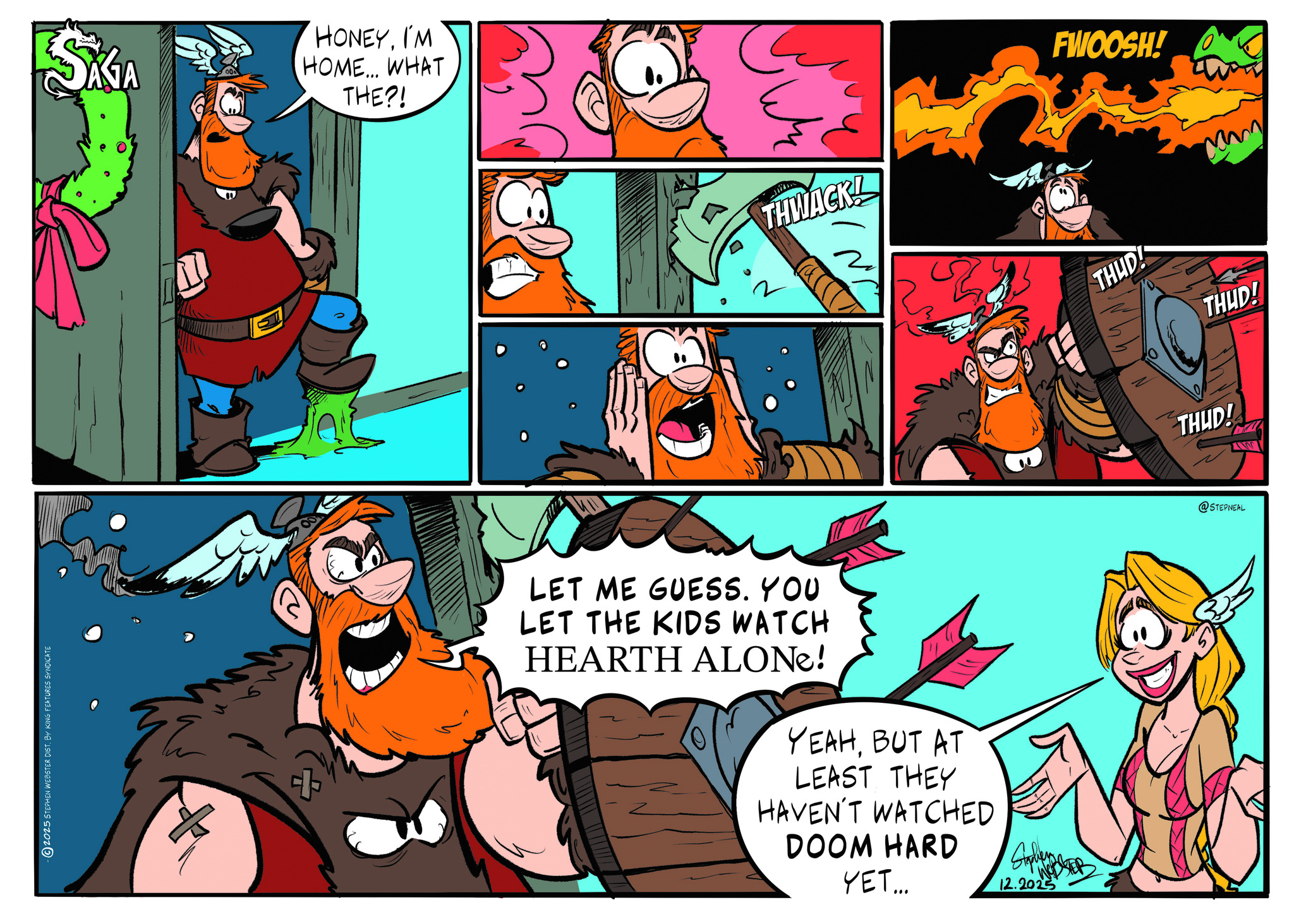 The Saga of Brann Bjornson Comic Strip 2025-12-14 | Comics Kingdom