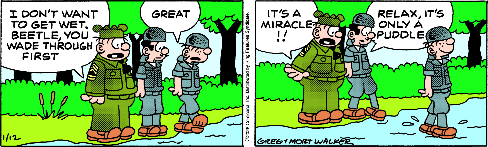 Beetle Bailey Comic Strip 2026-01-12 | Comics Kingdom
