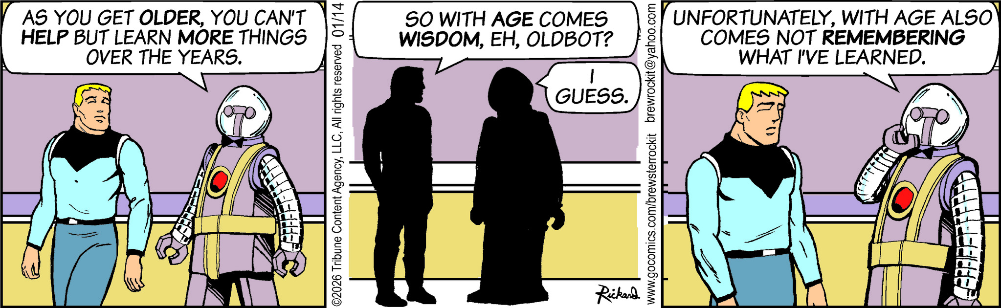 Brewster Rockit: Space Guy! Comic Strip 2026-01-14 | Comics Kingdom
