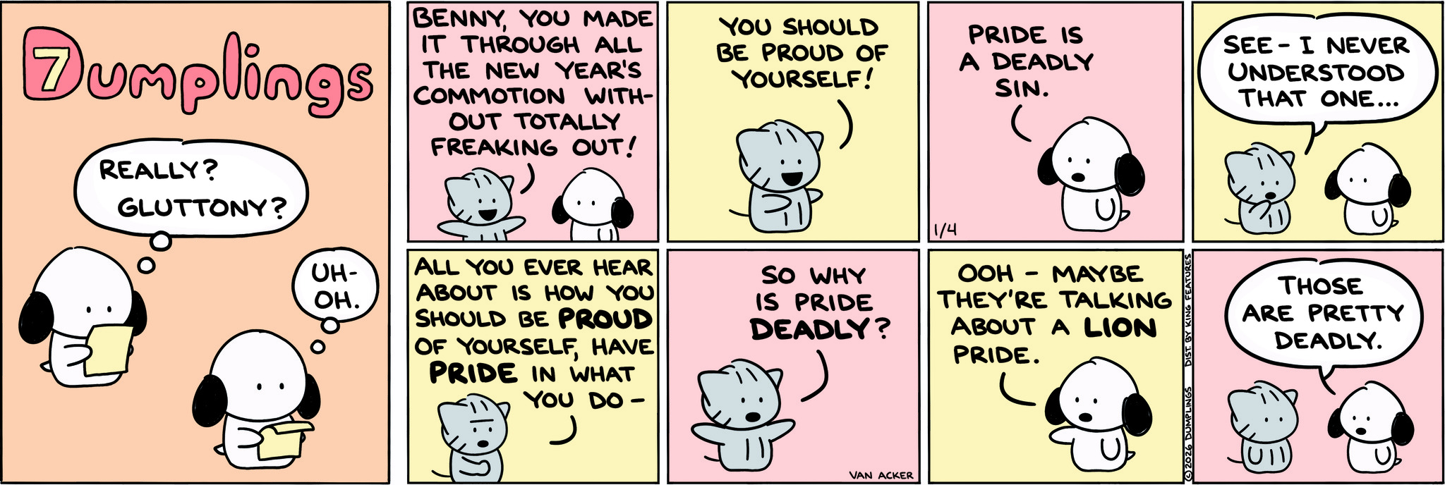 Dumplings Comic Strip 2026-01-04 | Comics Kingdom