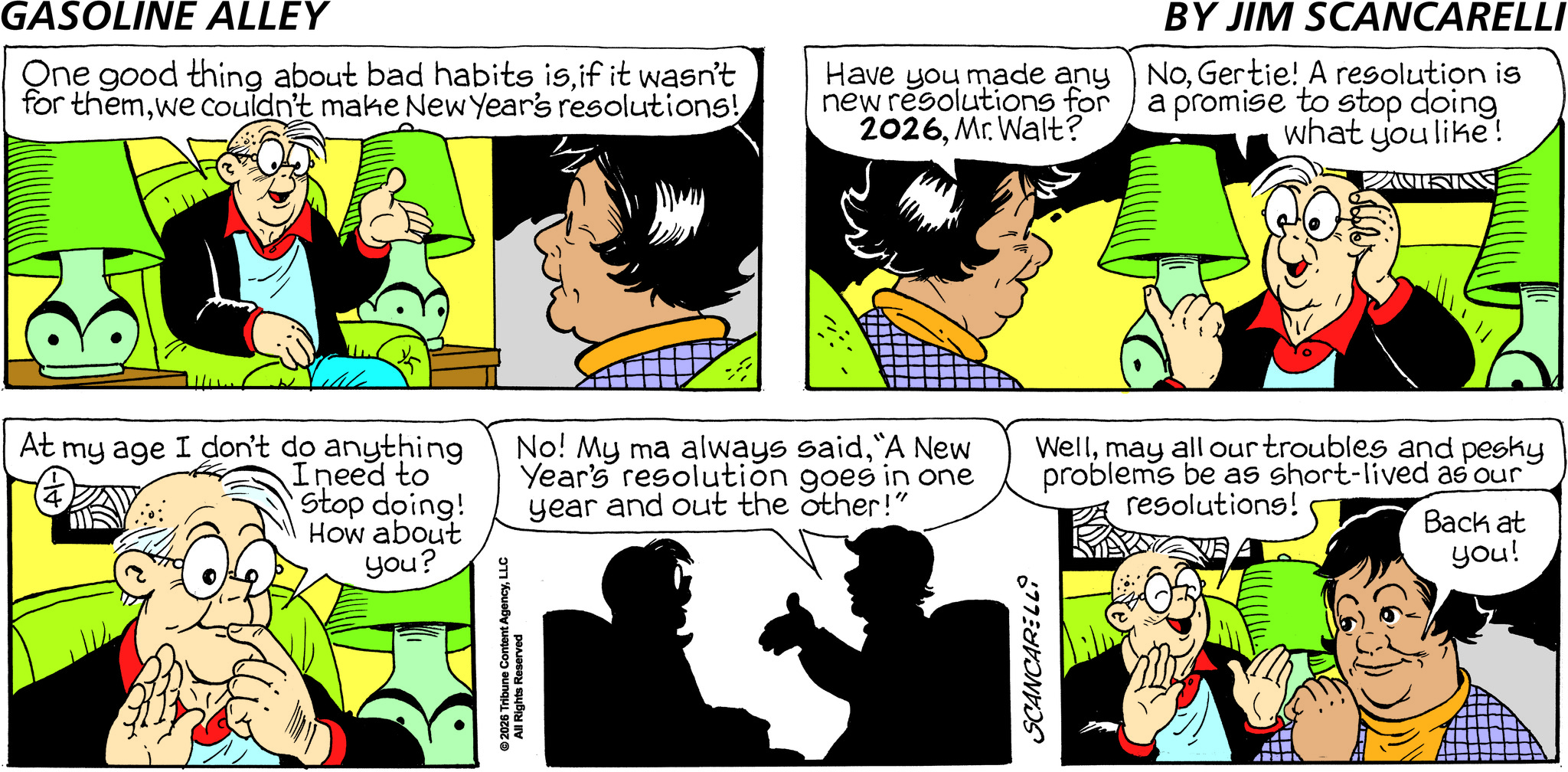 Gasoline Alley Comic Strip 2026-01-04 | Comics Kingdom