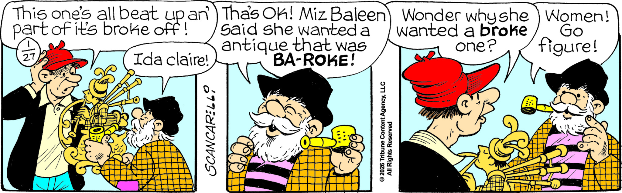 Gasoline Alley Comic Strip 2026-01-27 | Comics Kingdom