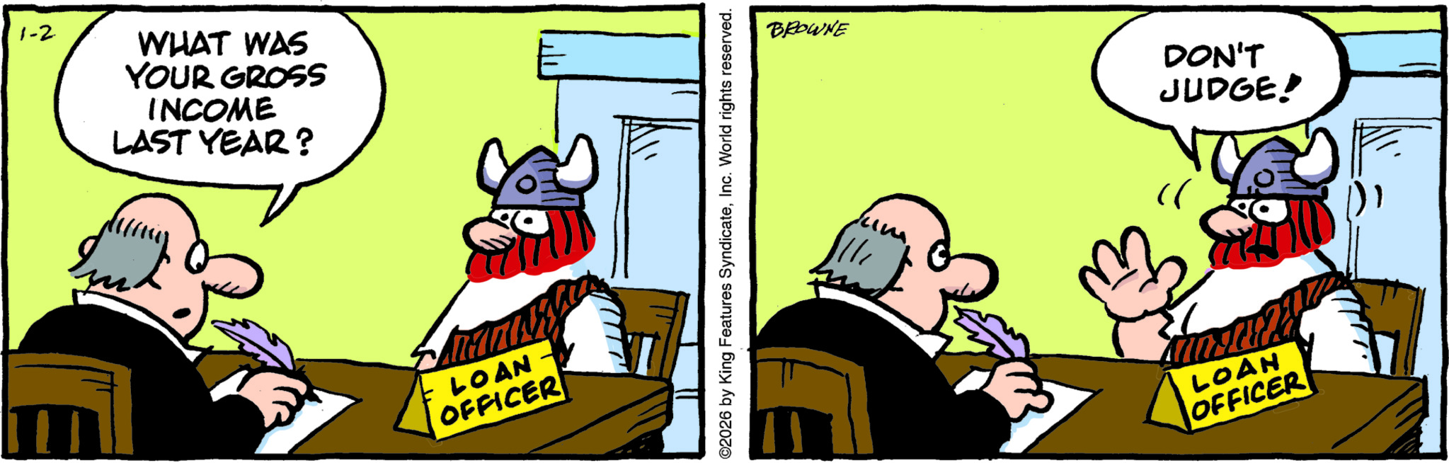 Hagar The Horrible Comic Strip 2026-01-02 | Comics Kingdom