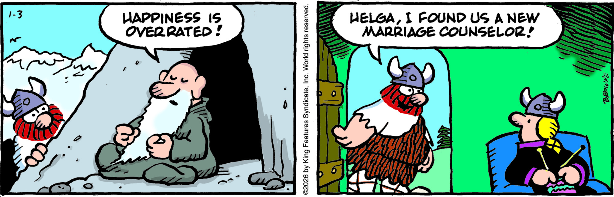 Hagar The Horrible Comic Strip 2026-01-03 | Comics Kingdom