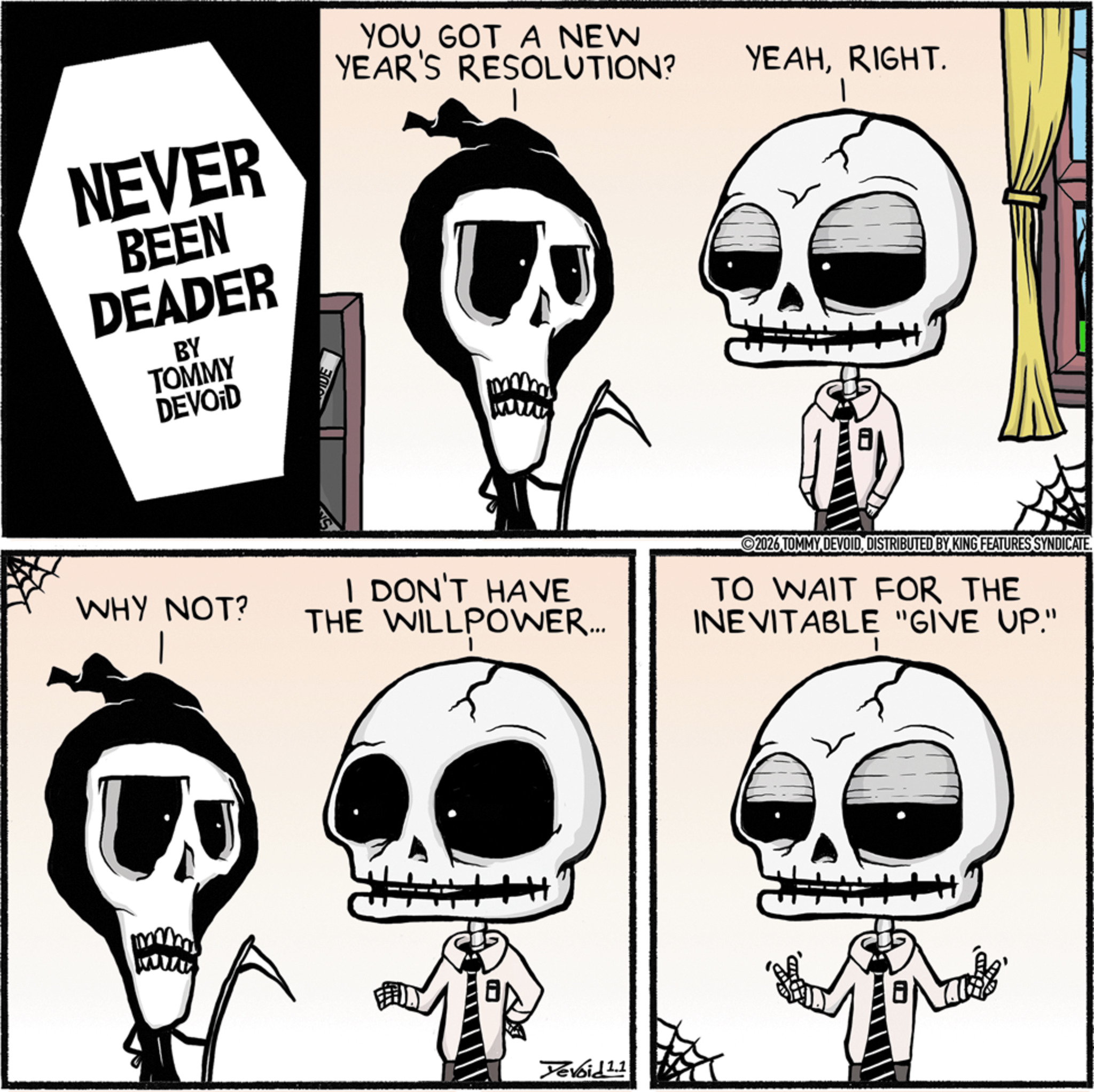 Never Been Deader Comic Strip 2026-01-01 | Comics Kingdom