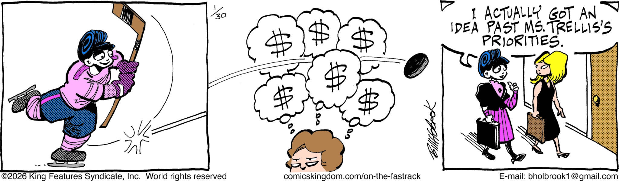 On The Fastrack Comic Strip 2026-01-30 | Comics Kingdom