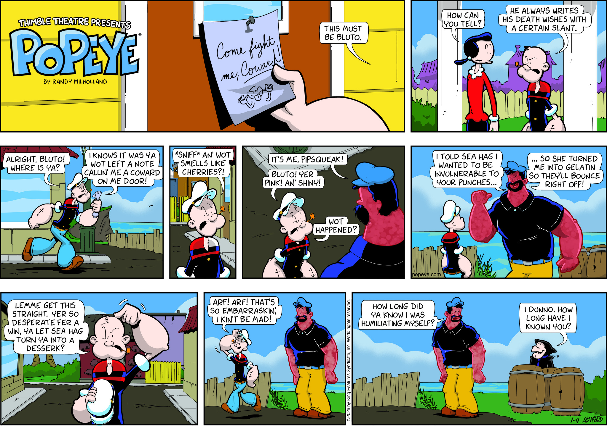 Popeye Comic Strip 2026-01-04 | Comics Kingdom