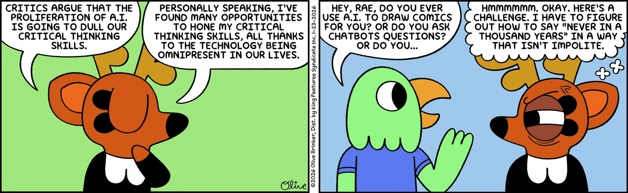 Rae The Doe Comic Strip 2026-01-23 | Comics Kingdom