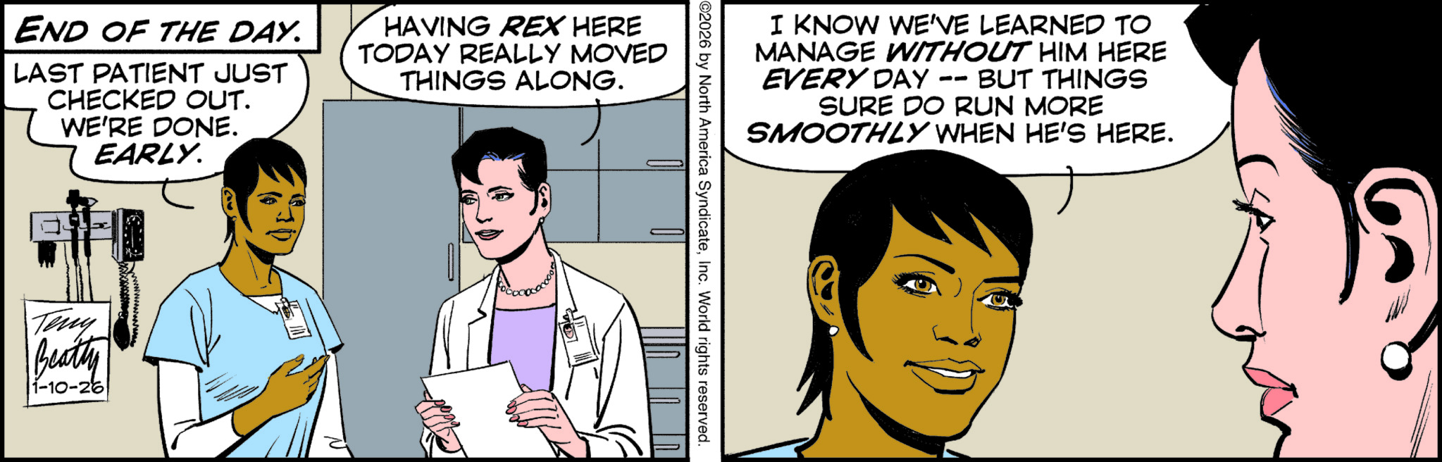 Rex Morgan M.D. Comic Strip 2026-01-10 | Comics Kingdom