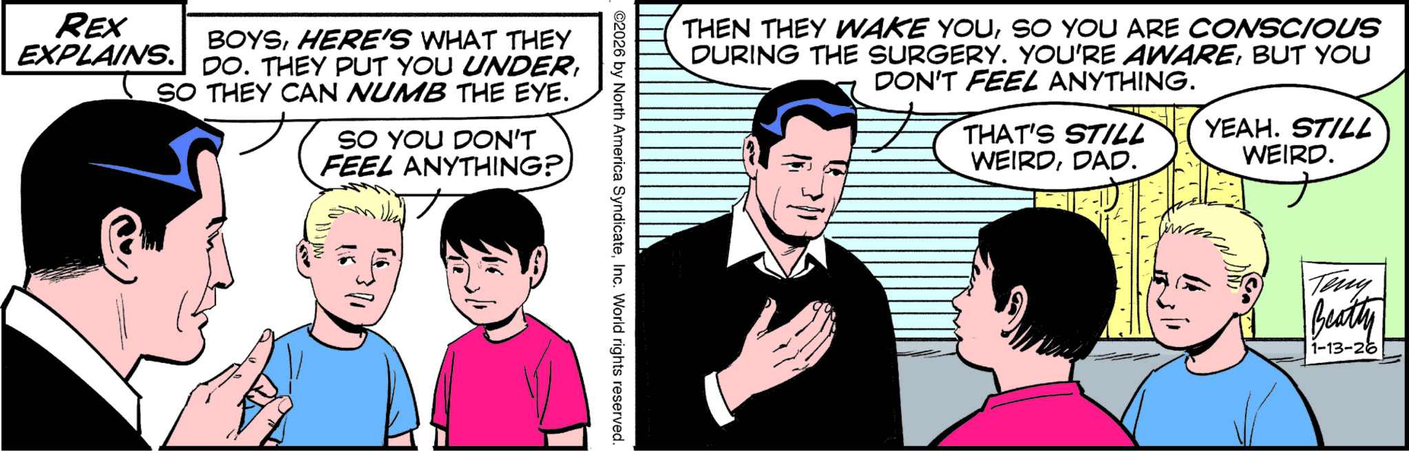 Rex Morgan M.D. Comic Strip 2026-01-13 | Comics Kingdom