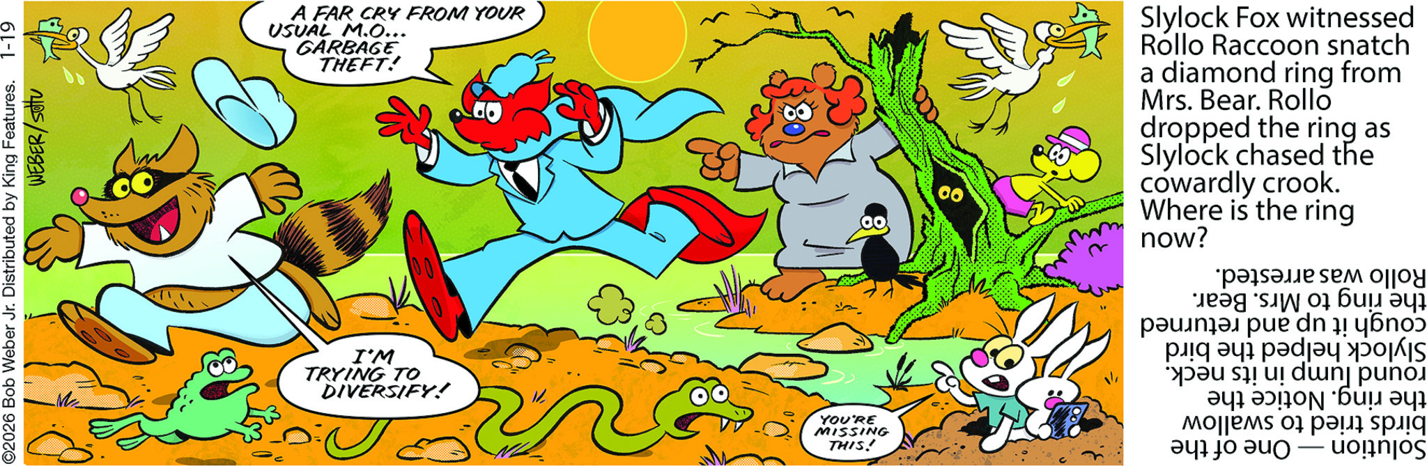 Slylock Fox Comic Strip 2026-01-19 | Comics Kingdom