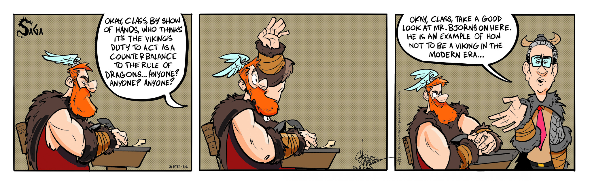 The Saga of Brann Bjornson Comic Strip 2026-01-15 | Comics Kingdom