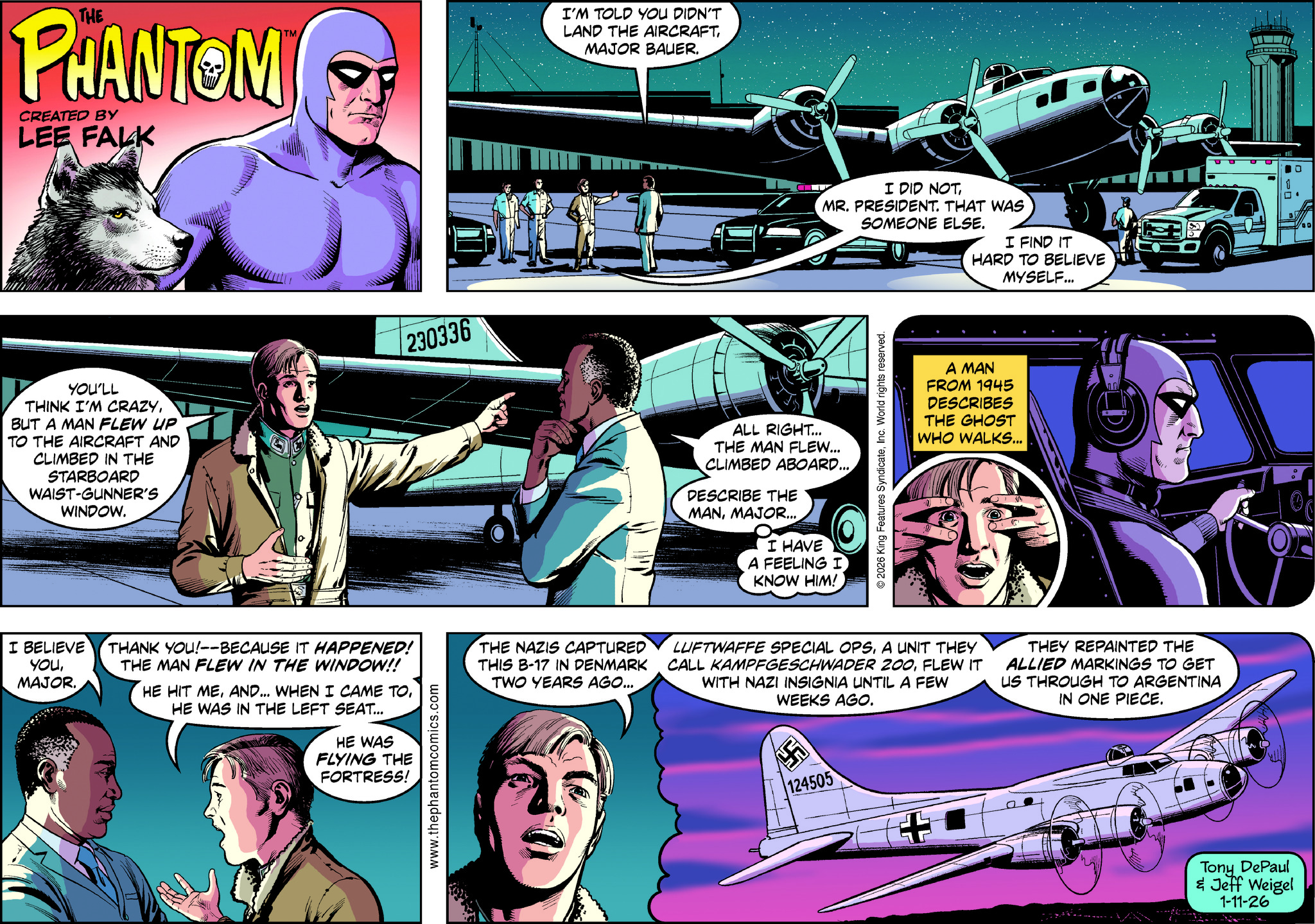 The Phantom Comic Strip 2026-01-11 | Comics Kingdom