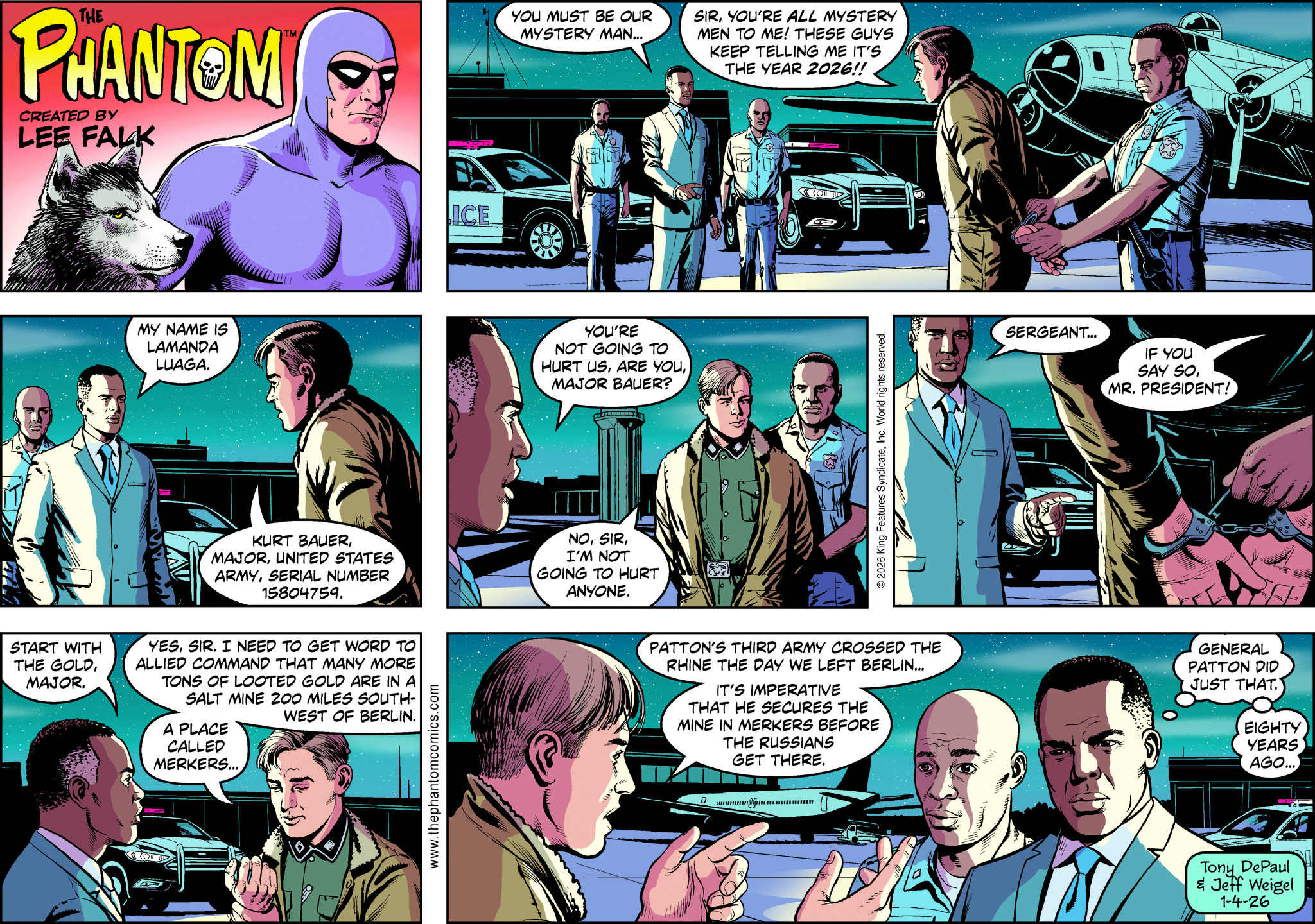 The Phantom Comic Strip 2026-01-04 | Comics Kingdom