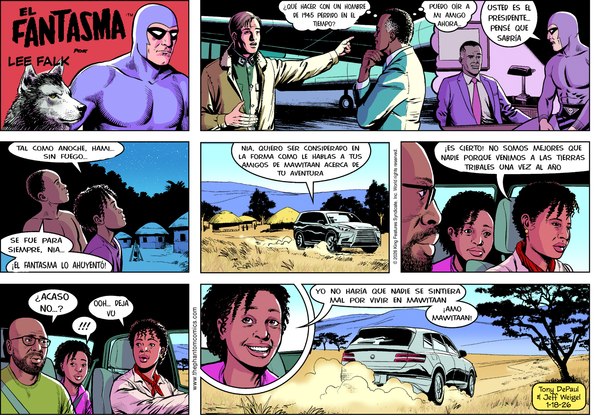The Phantom Comic Strip 2026-01-18 | Comics Kingdom