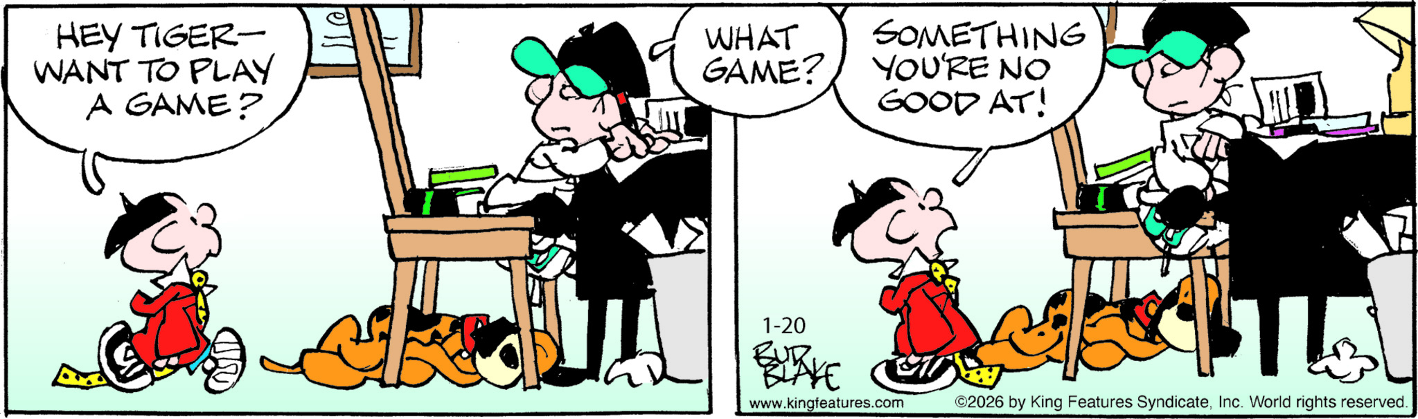 Tiger Comic Strip 2026-01-20 | Comics Kingdom