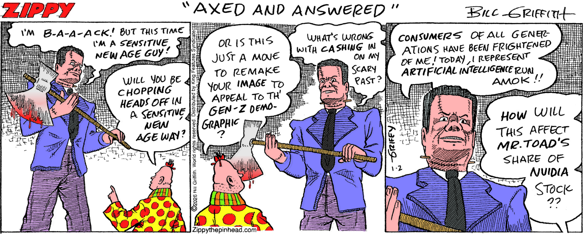 Zippy The Pinhead Comic Strip 2026-01-02 | Comics Kingdom