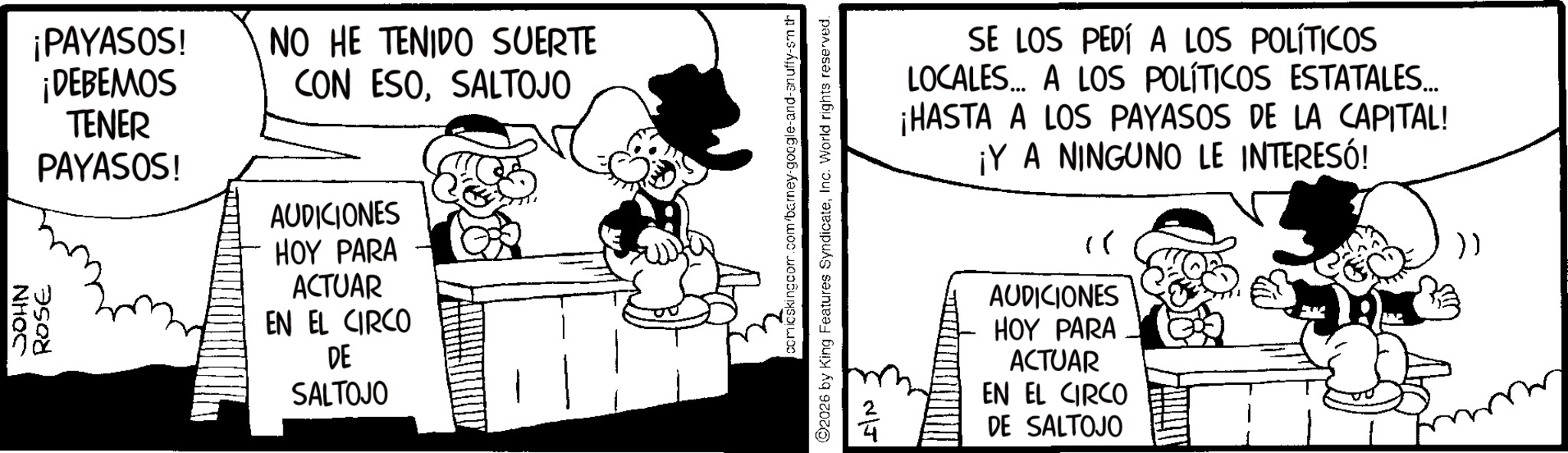 Barney Google And Snuffy Smith Comic Strip 2026-02-18 | Comics Kingdom