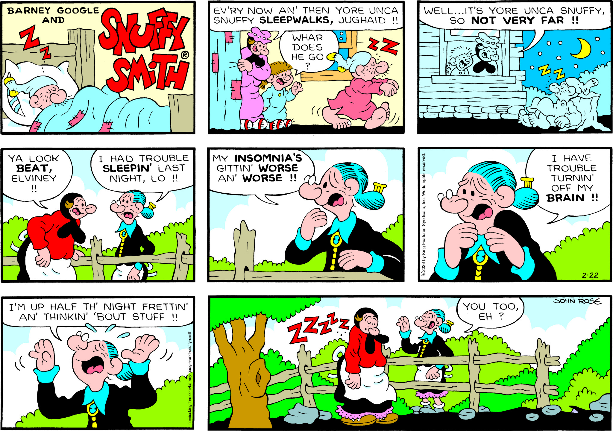 Barney Google And Snuffy Smith Comic Strip 2026-02-22 | Comics Kingdom