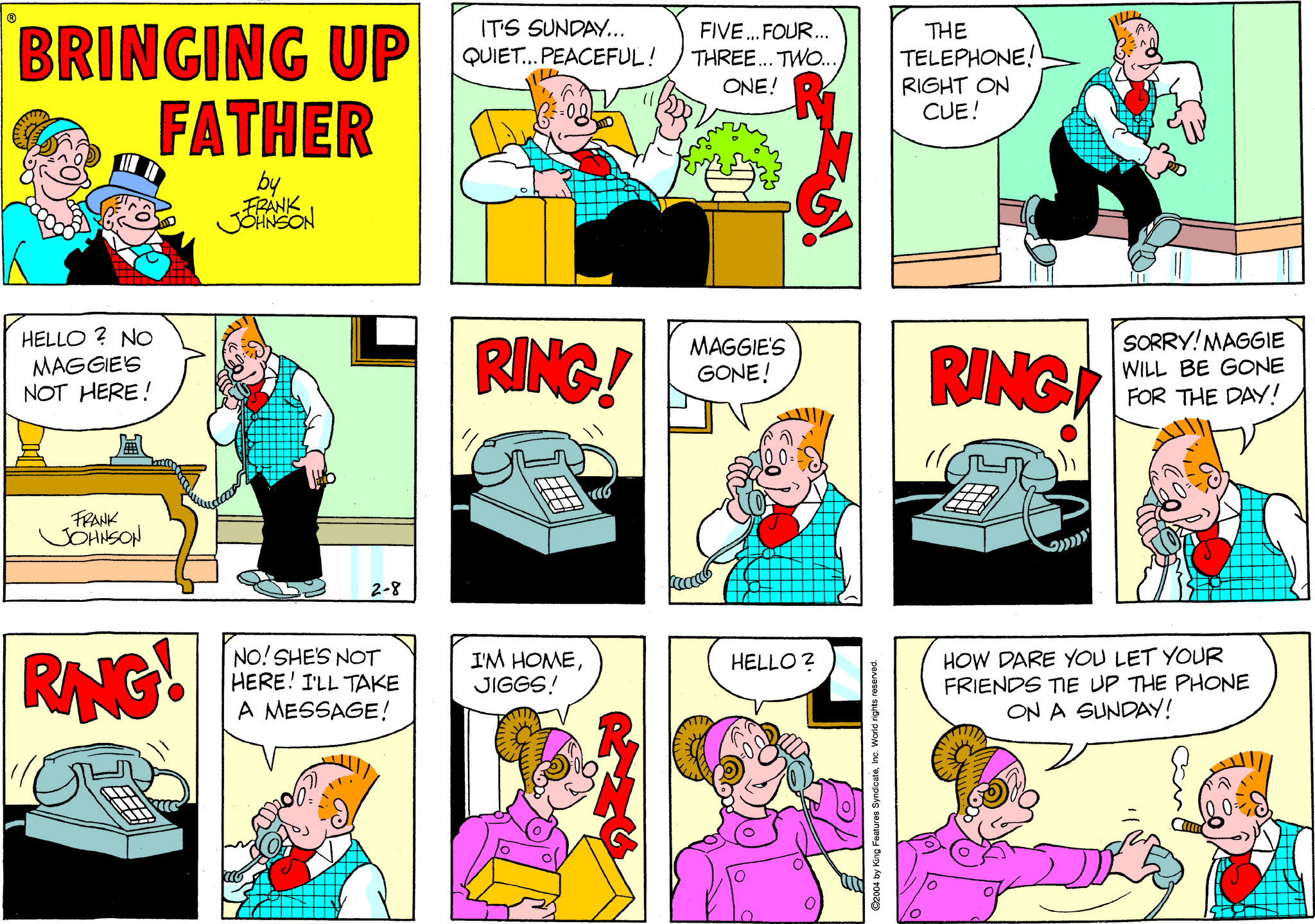 Bringing Up Father Comic Strip 2026-02-08 | Comics Kingdom