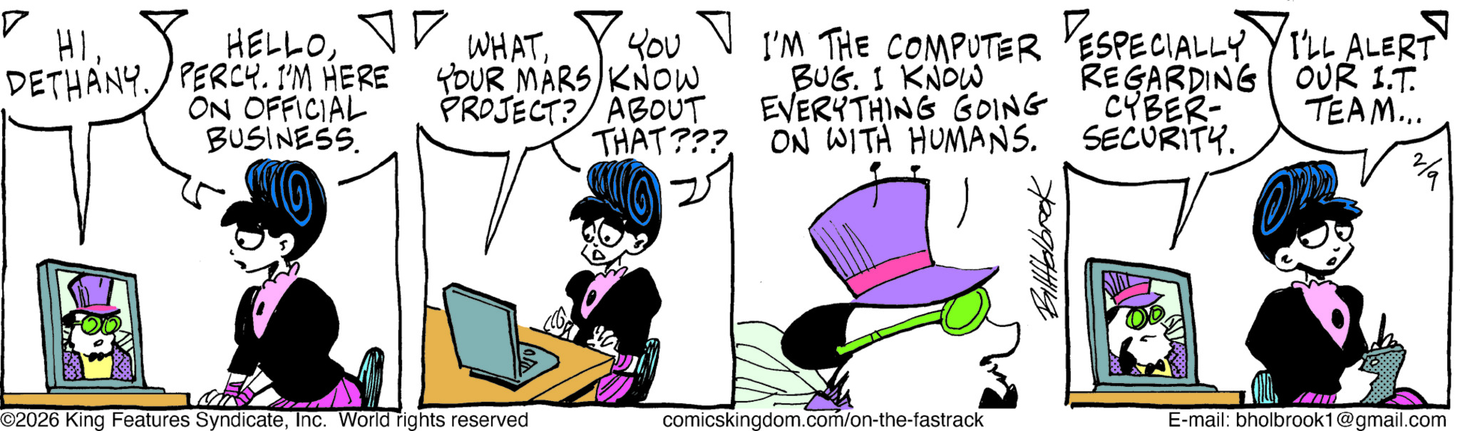 On The Fastrack Comic Strip 2026-02-09 | Comics Kingdom