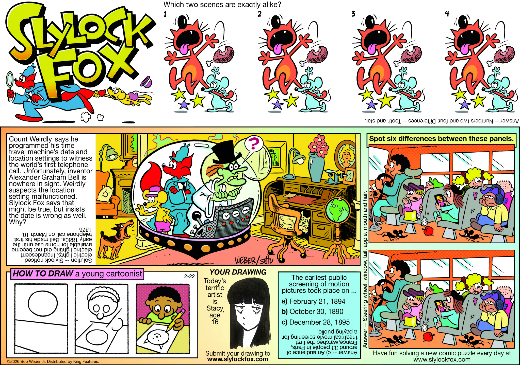 Slylock Fox Comic Strip 2026-02-22 | Comics Kingdom