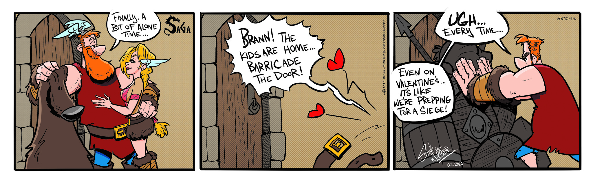 The Saga of Brann Bjornson Comic Strip 2026-02-14 | Comics Kingdom