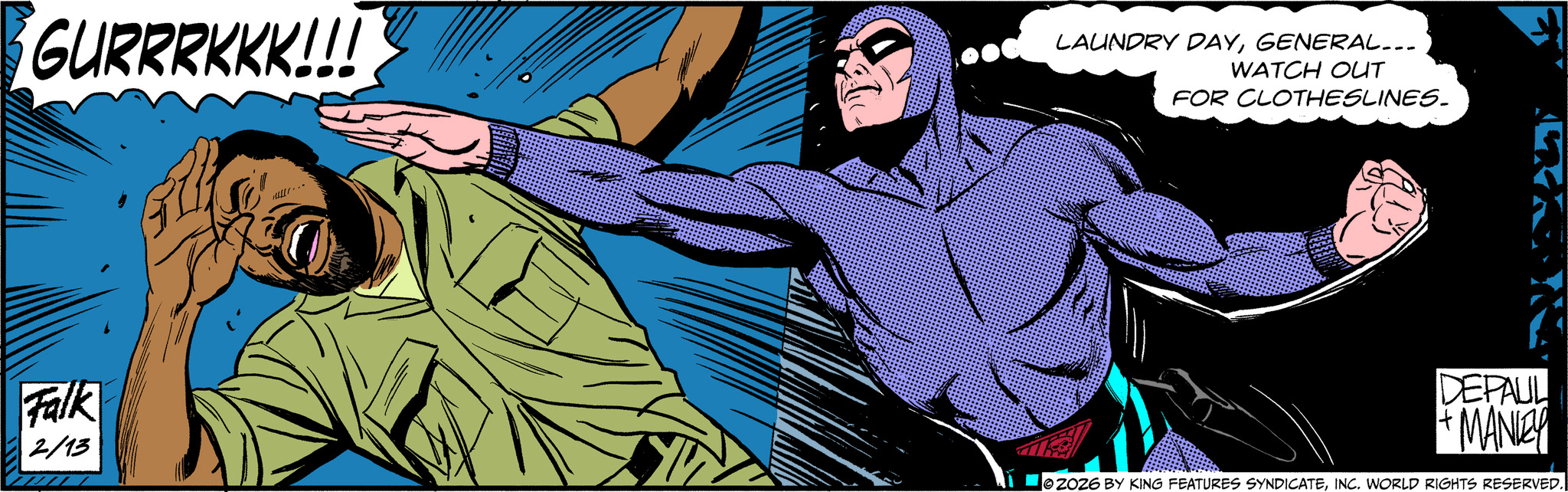 The Phantom Comic Strip 2026-02-13 | Comics Kingdom