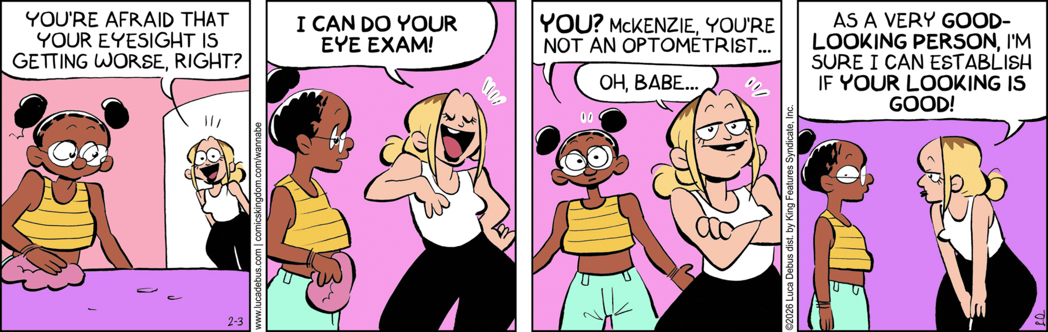 Wannabe Comic Strip 2026-02-03 | Comics Kingdom
