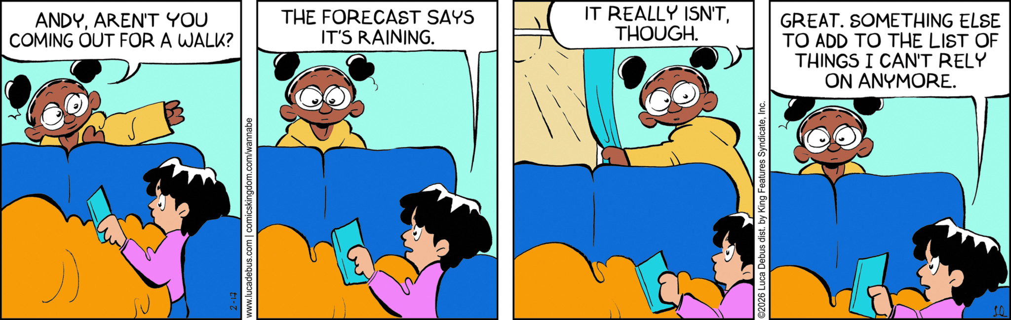 Wannabe Comic Strip 2026-02-17 | Comics Kingdom
