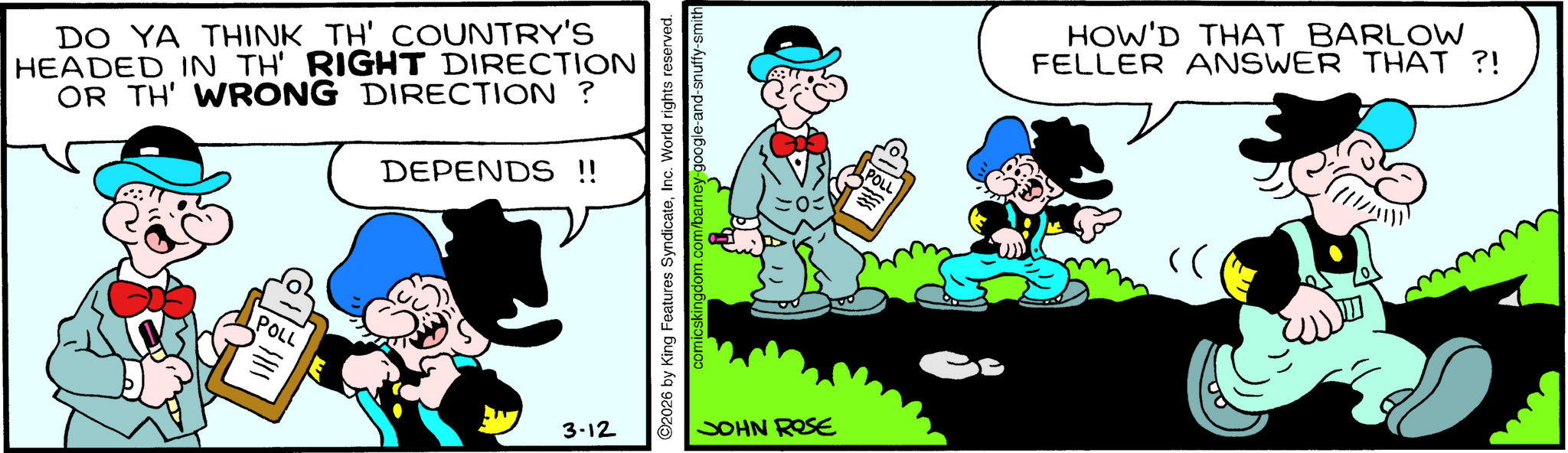 Barney Google And Snuffy Smith Comic Strip 2026-03-12 | Comics Kingdom