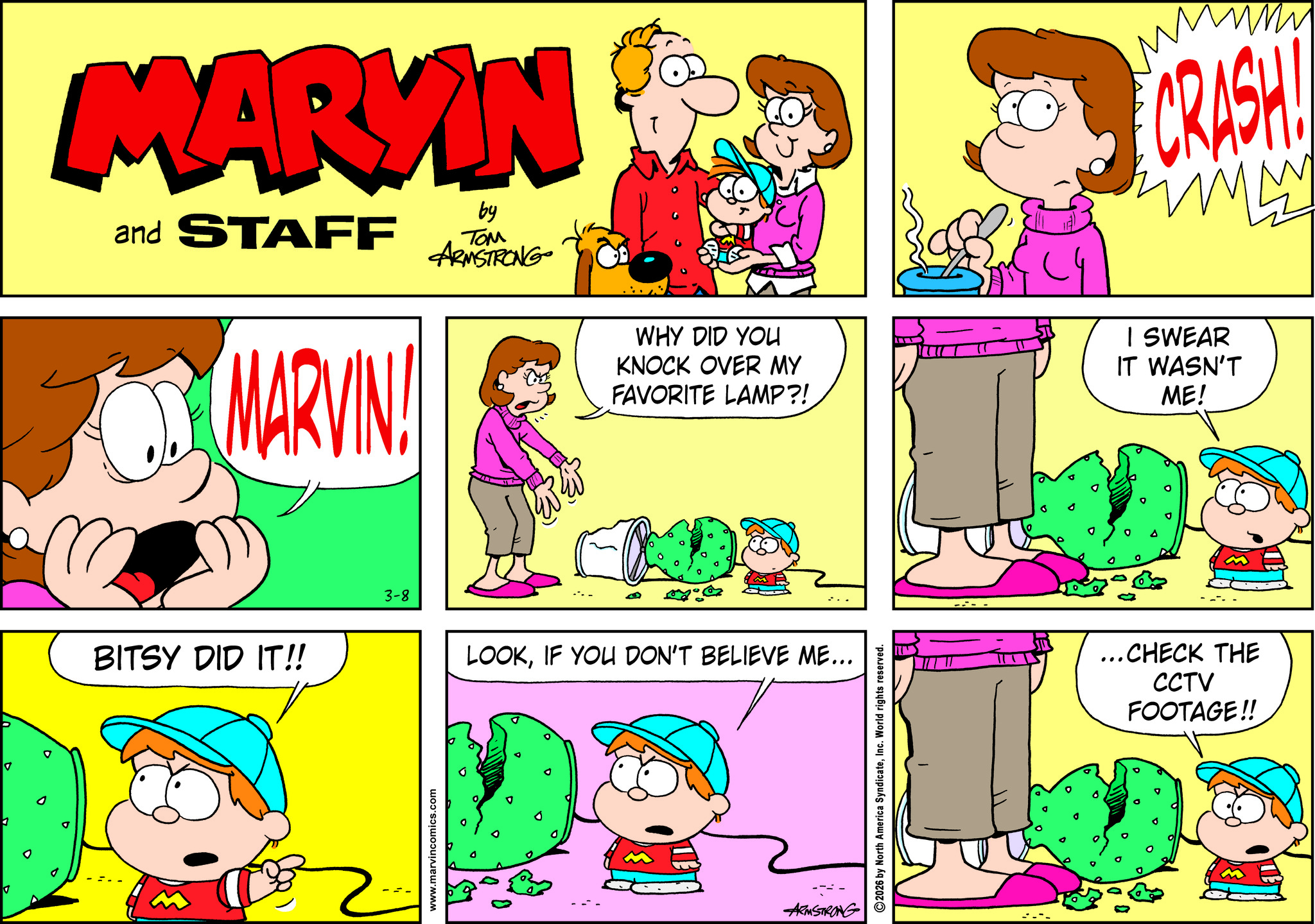 Marvin Comic Strip 2026-03-08 | Comics Kingdom