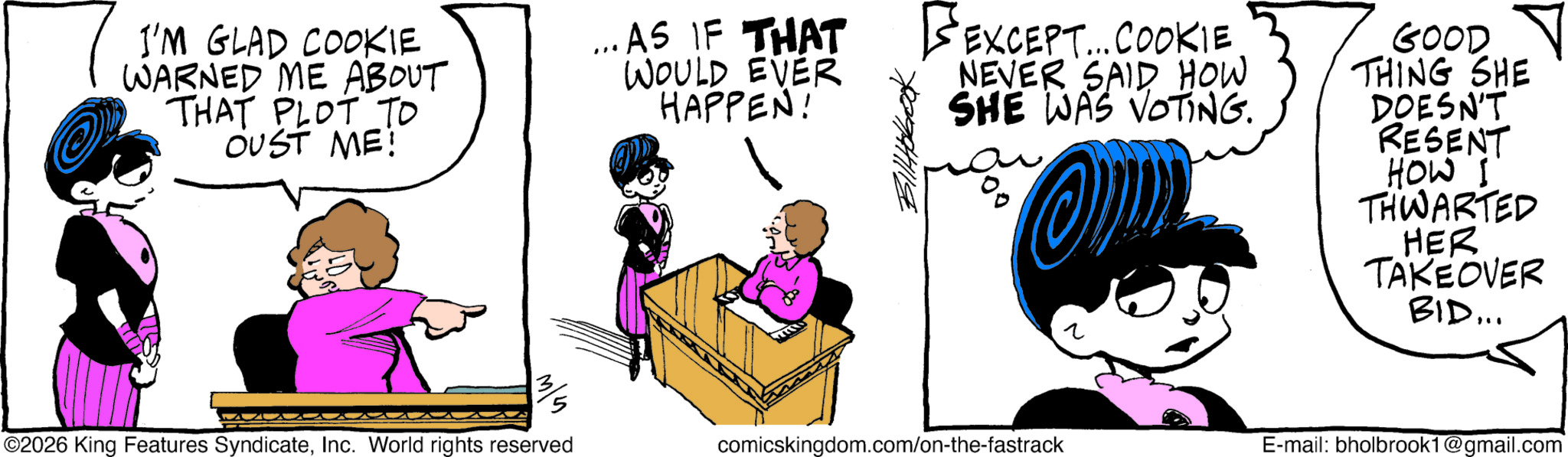 On The Fastrack Comic Strip 2026-03-05 | Comics Kingdom