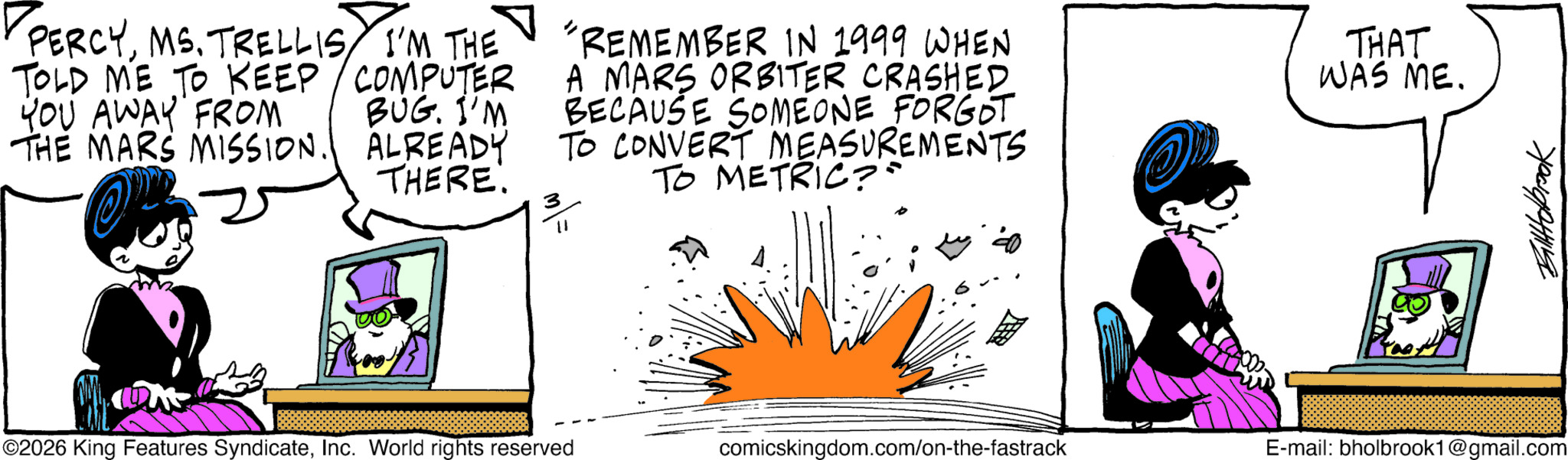 On The Fastrack Comic Strip 2026-03-11 | Comics Kingdom
