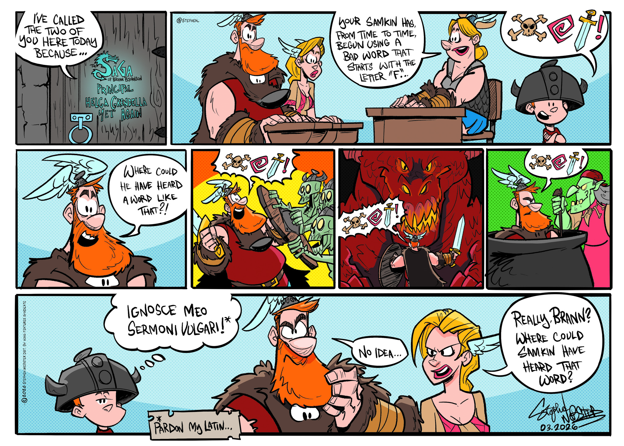 The Saga of Brann Bjornson Comic Strip 2026-03-29 | Comics Kingdom