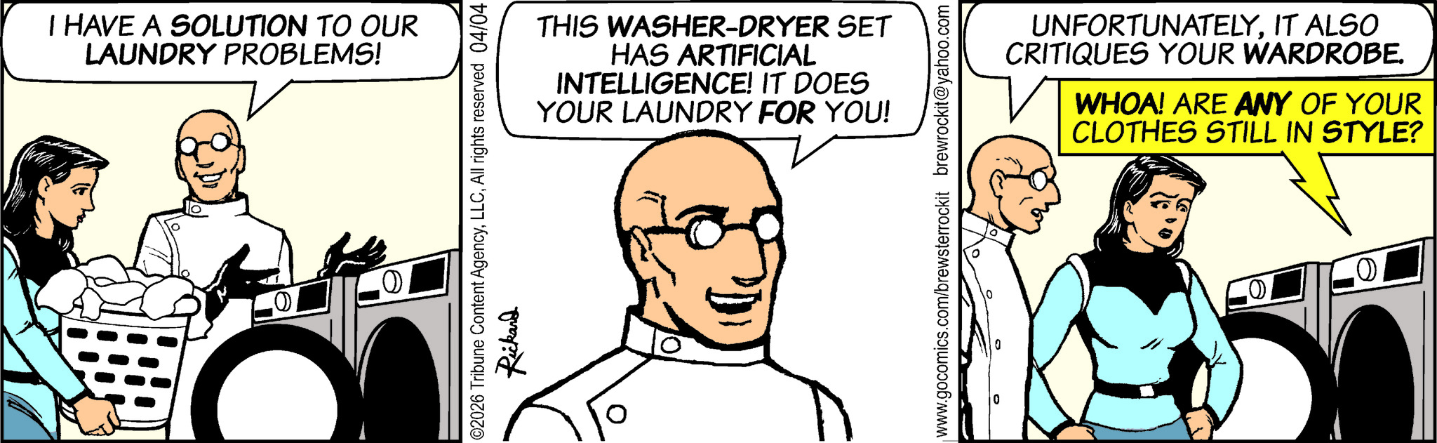 Brewster Rockit: Space Guy! Comic Strip 2026-04-04 | Comics Kingdom
