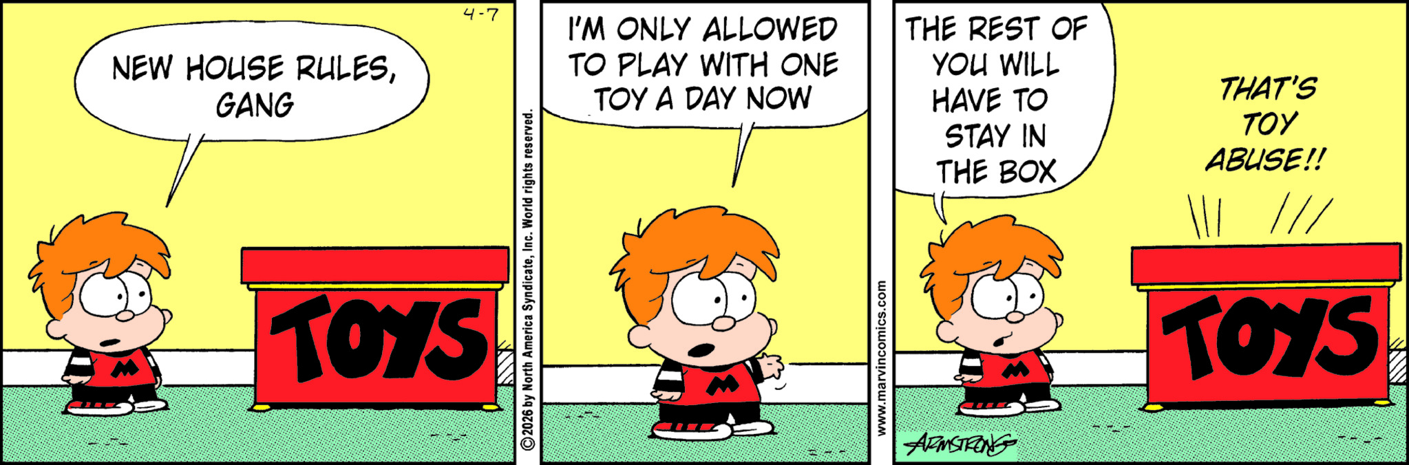 Marvin Comic Strip 2026-04-07 | Comics Kingdom