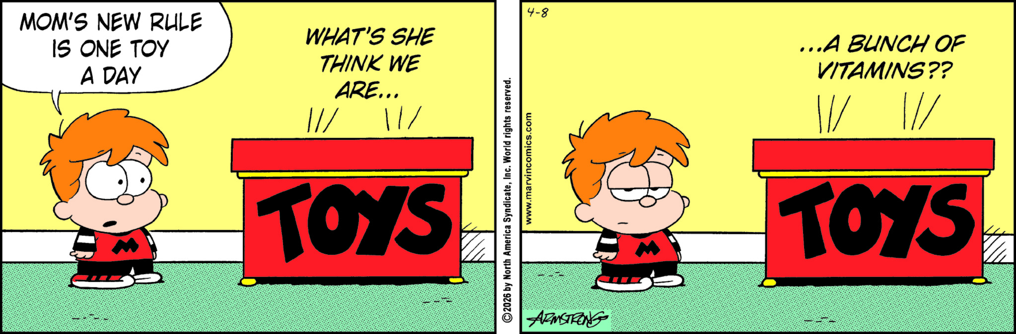 Marvin Comic Strip 2026-04-08 | Comics Kingdom