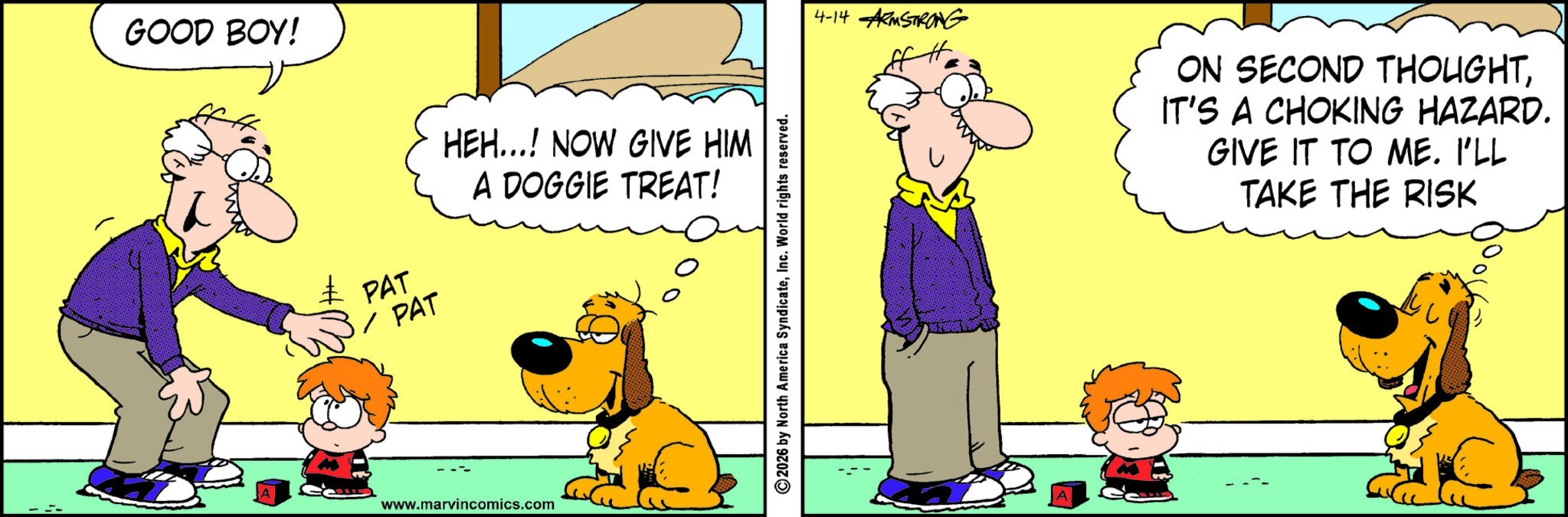 Marvin Comic Strip 2026-04-14 | Comics Kingdom