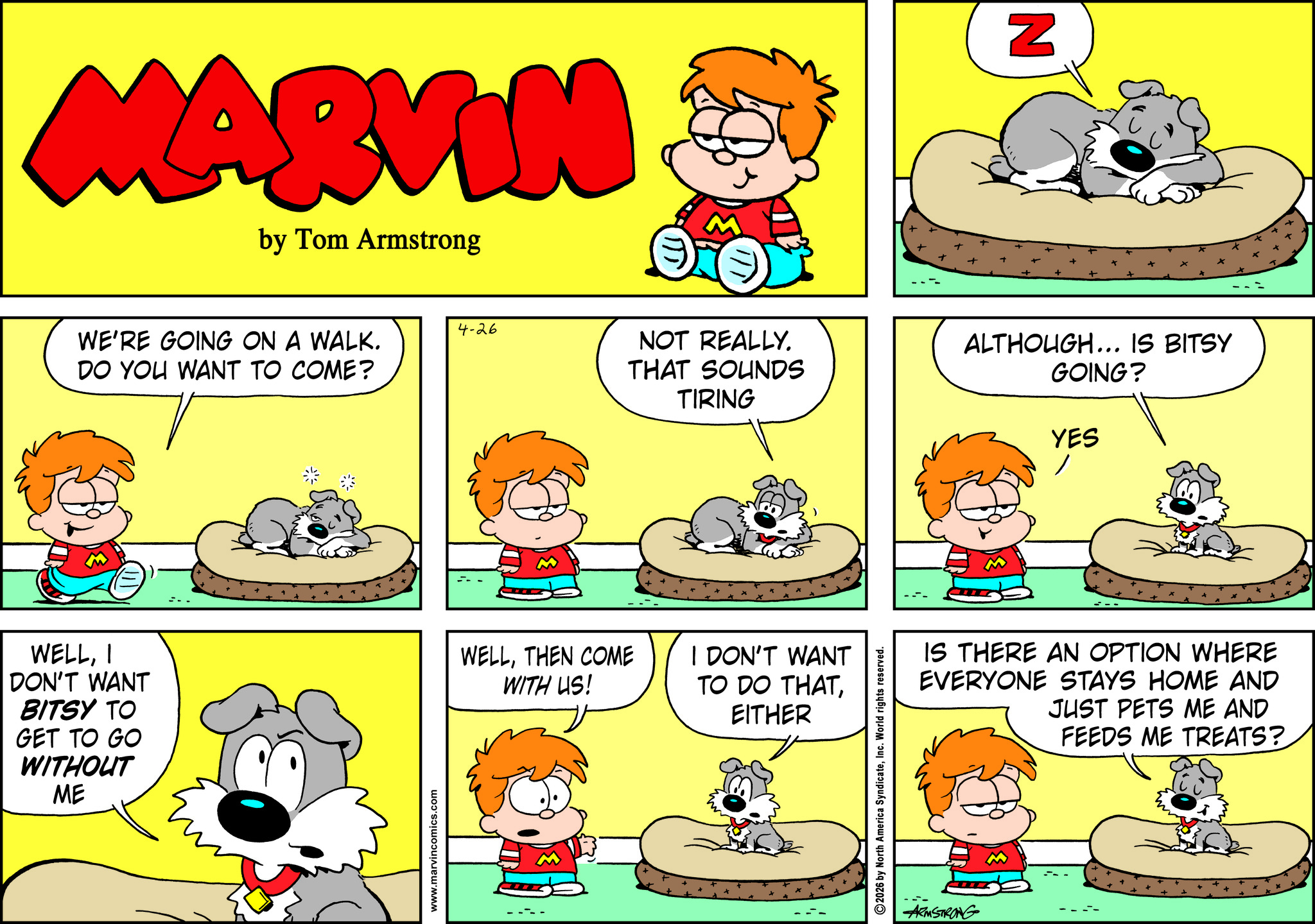 Marvin Comic Strip 2026-04-26 | Comics Kingdom